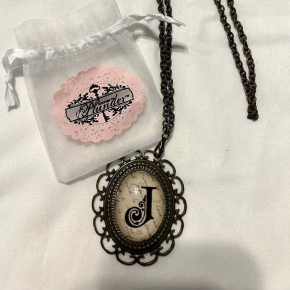 Plunder Design | Jewelry | Plunder Design Mariah Oval Initial Letter J ...